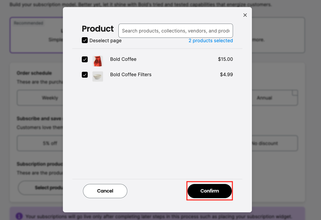 Activate Subscriptions for Shopify Checkout – Bold Commerce Help Center