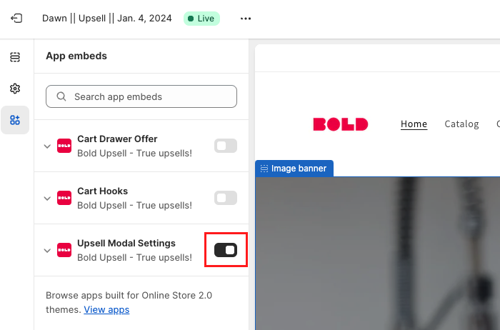 Activate Bold Upsell – Bold Commerce Help Center