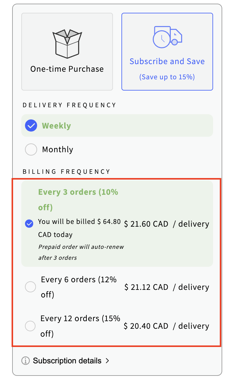 Subscription Group Settings – Bold Commerce Help Center