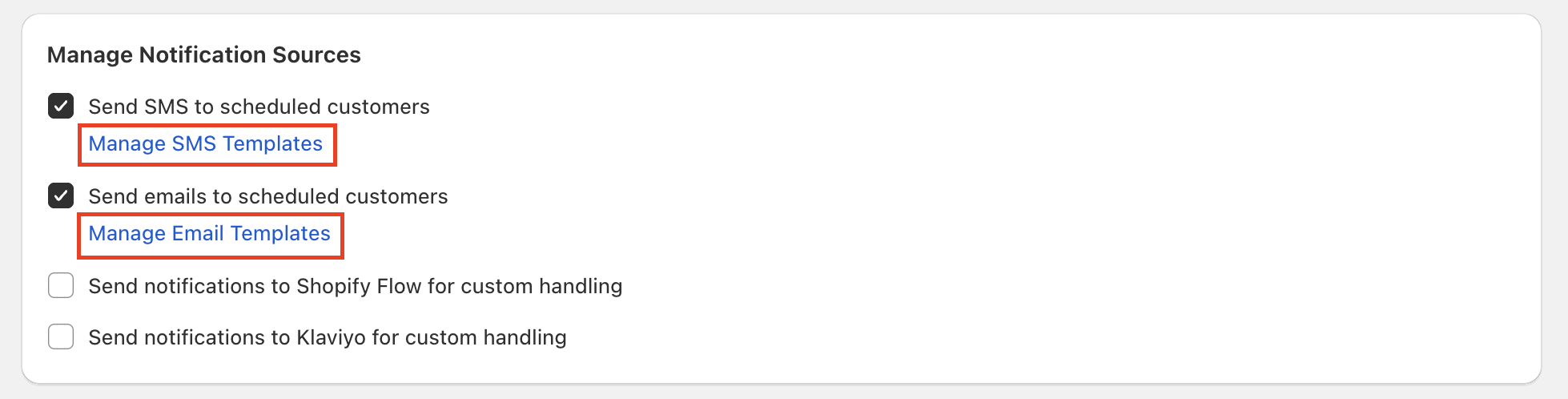 Managing SMS & Email Templates – Bold Commerce Help Center